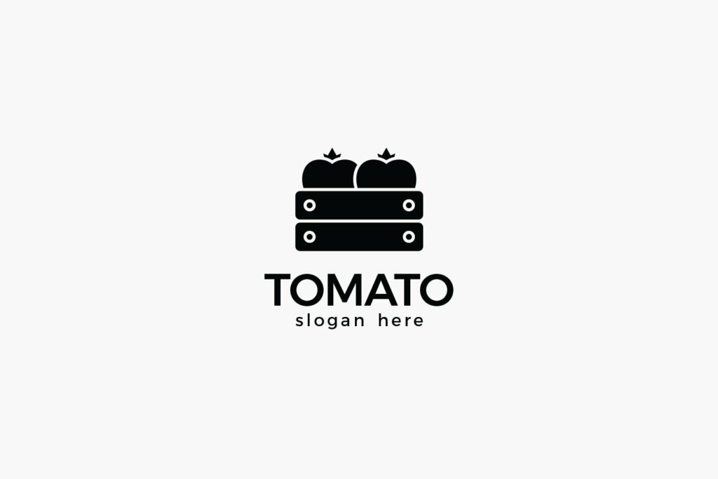 Fresh Tomato Basket Logo Template – MasterBundles