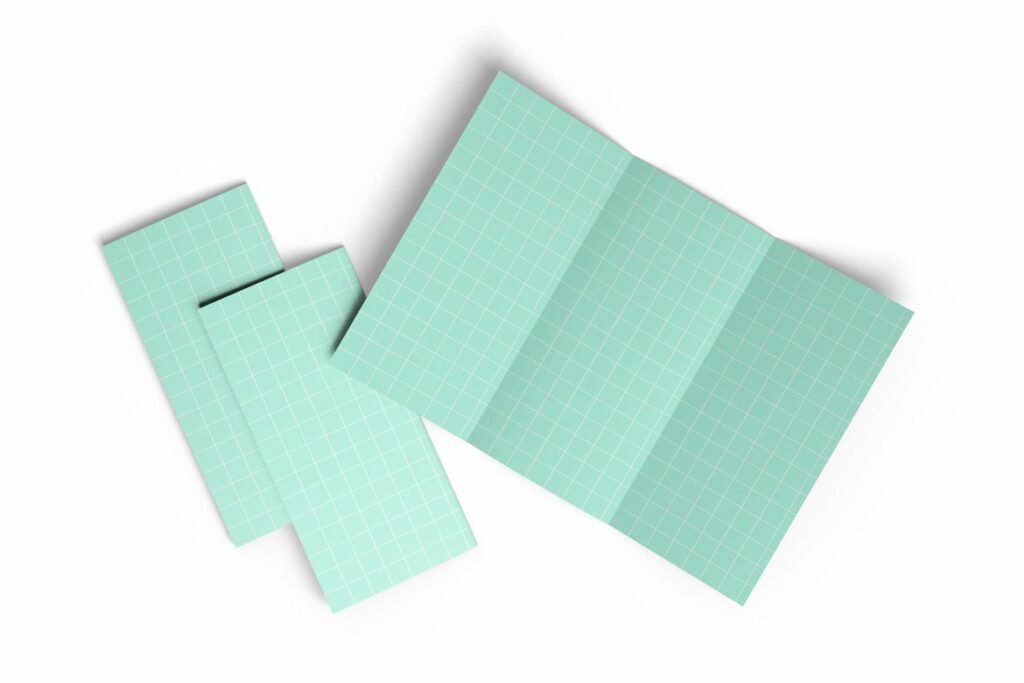 Top View Trifold Mockup – MasterBundles