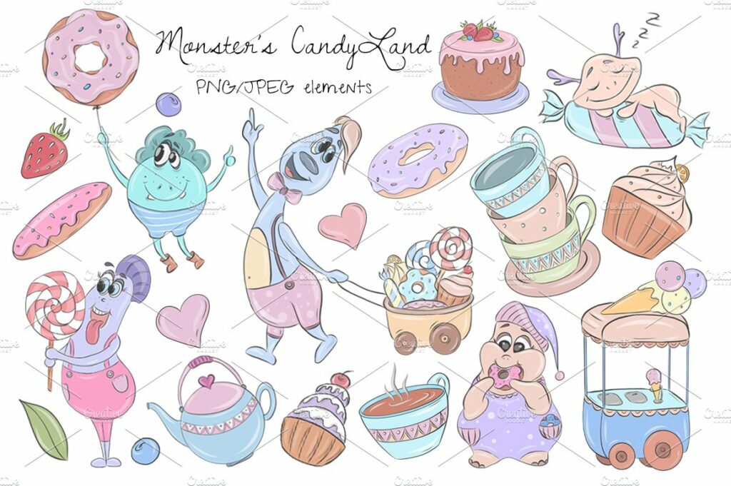 Monster's CandyLand set – MasterBundles