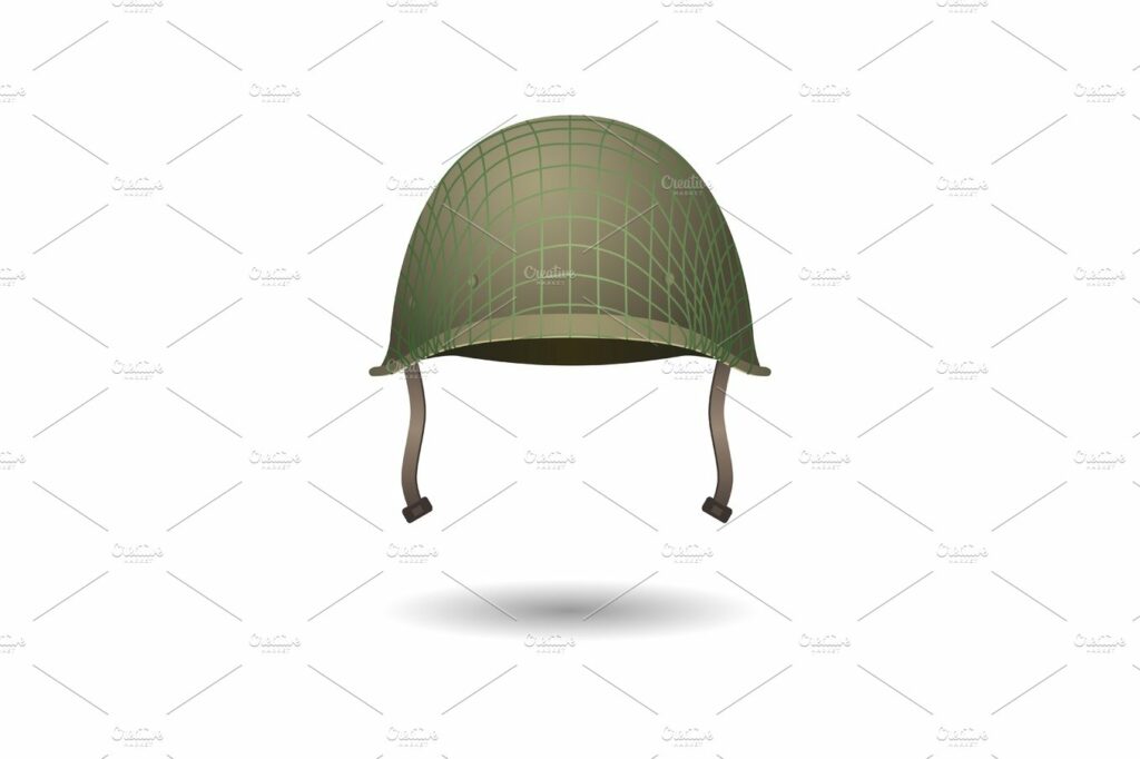 Military classical helmet design with projection lines. Development of ...