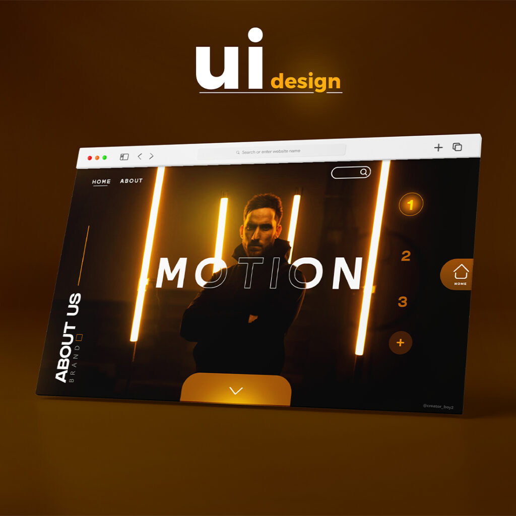UI DESIGN LANDING PAGE - futuristic 2023 - MasterBundles
