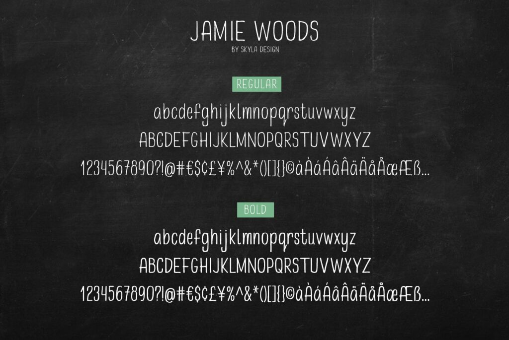 Jamie Woods condensed font – MasterBundles