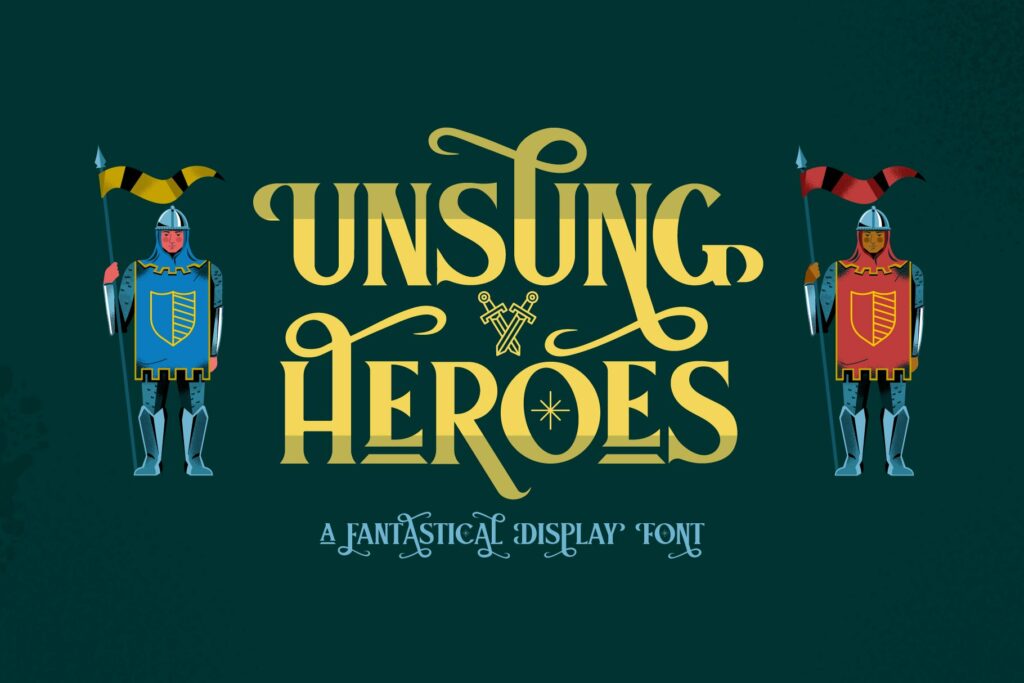 Unsung Heroes Display Font – MasterBundles