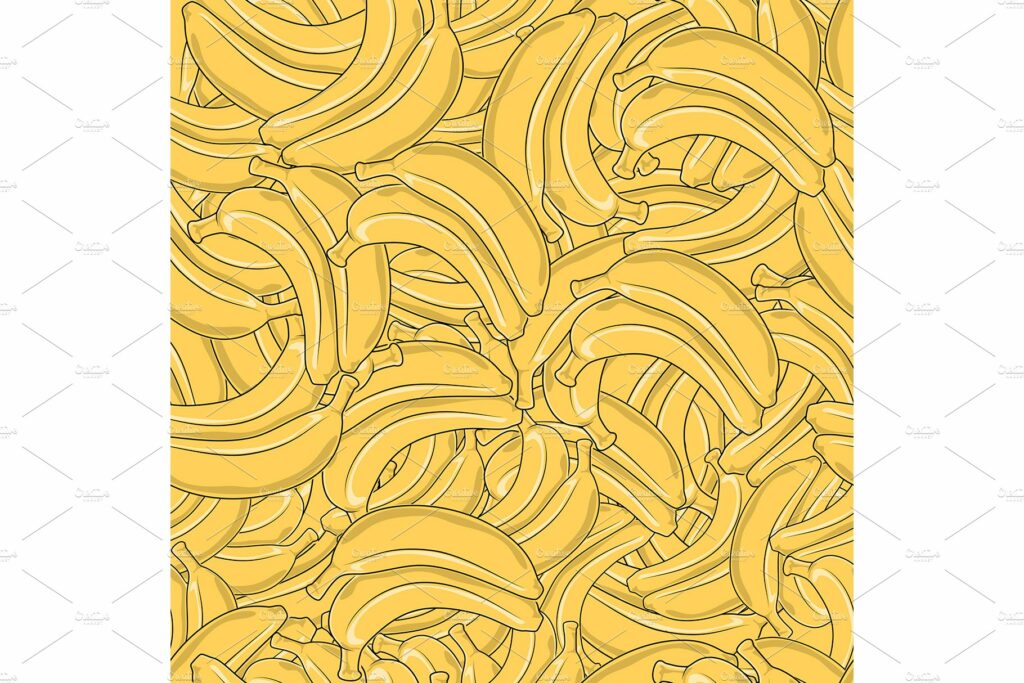Seamless banana pattern – MasterBundles