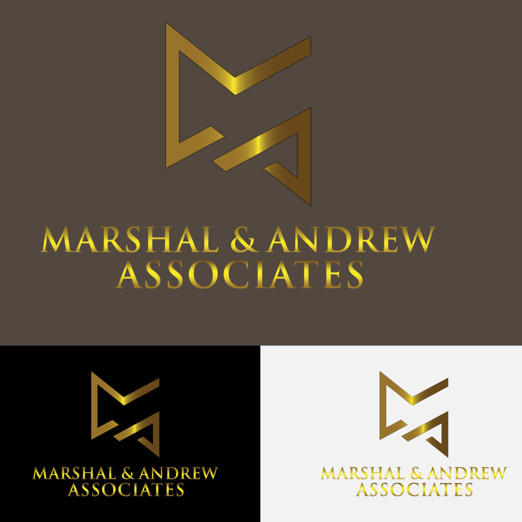 MA real estate logo (marshal and andrew associate) - MasterBundles