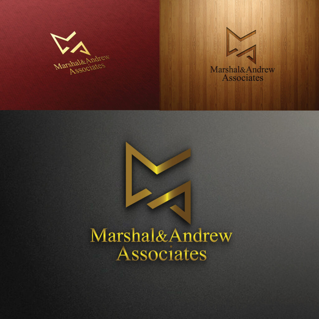 MA real estate logo (marshal and andrew associate) - MasterBundles