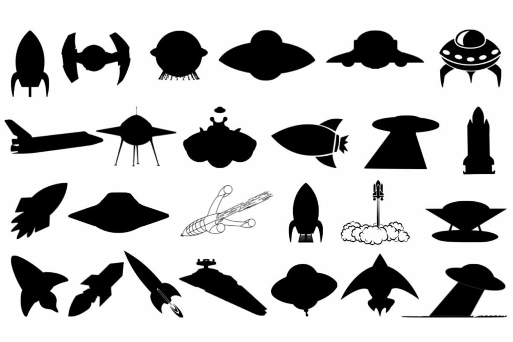 Spaceship Silhouette – MasterBundles