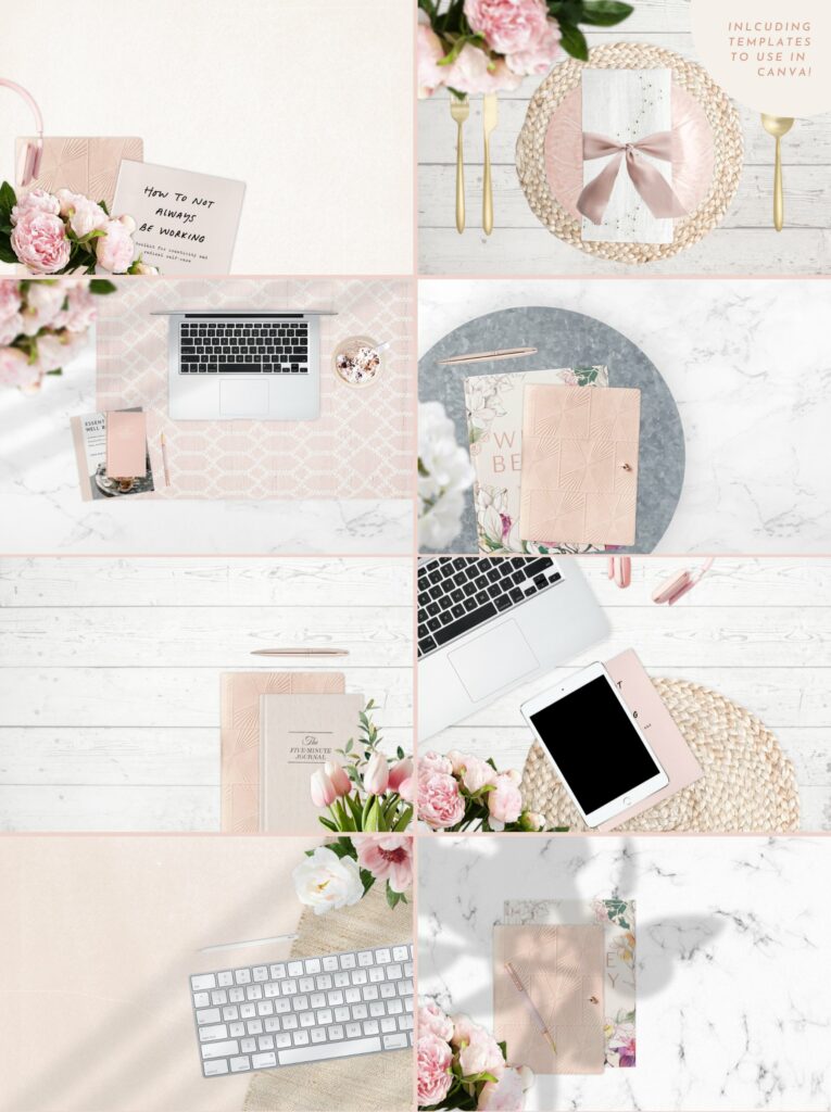Blush Pink Scene Creator + Mockups – MasterBundles