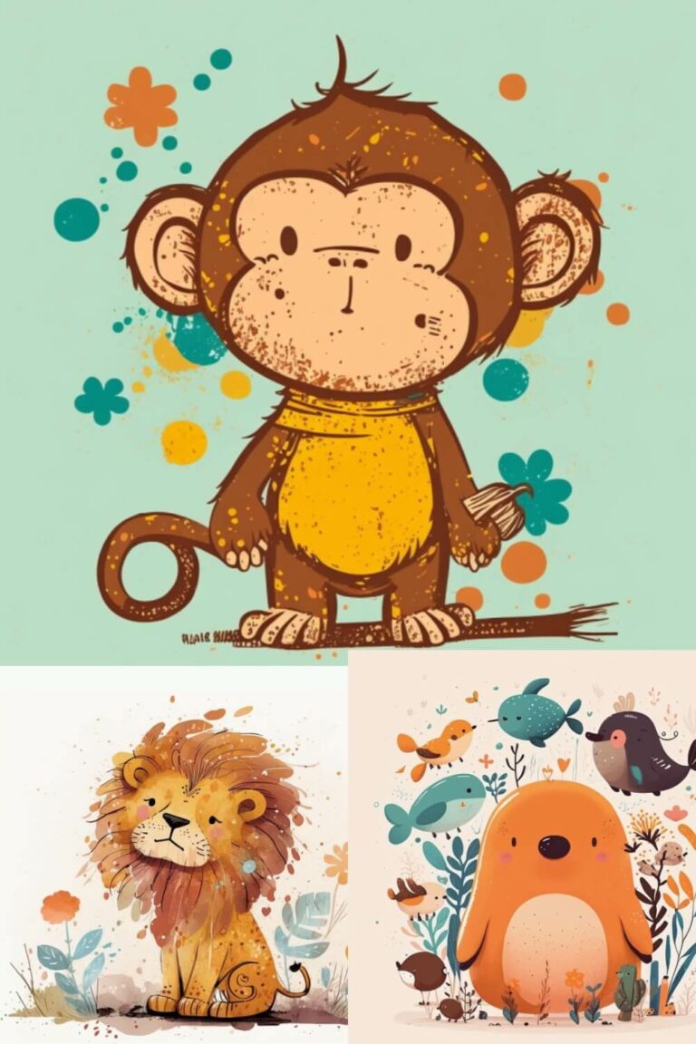 Children Animal Illustrations - MasterBundles