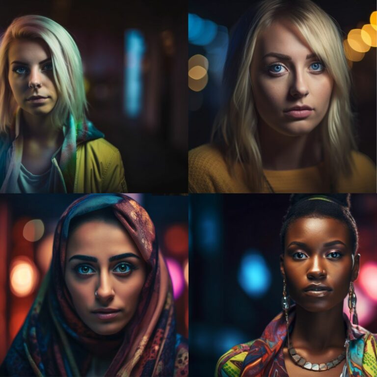 Contemporary Realistic Portraits Of Beautiful Women - MasterBundles