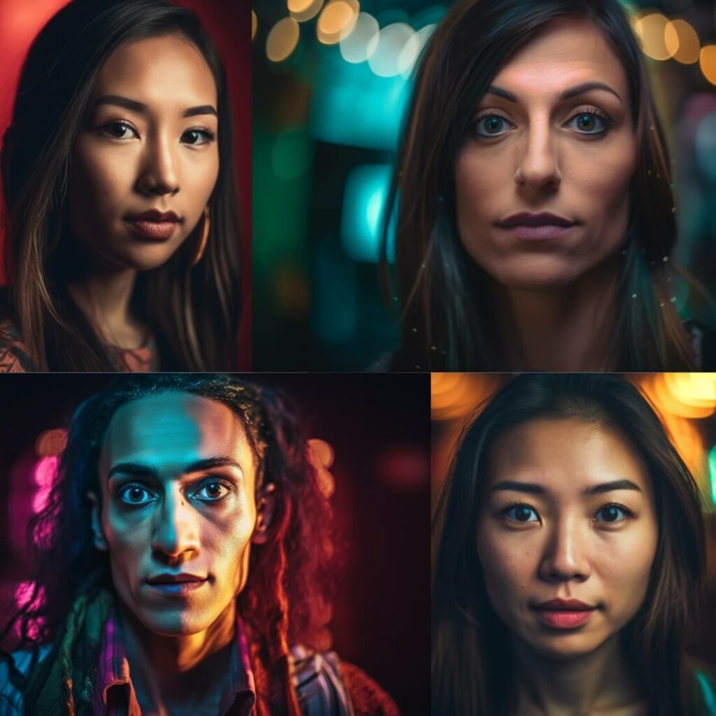 Contemporary Realistic Portraits Of Beautiful Women - MasterBundles