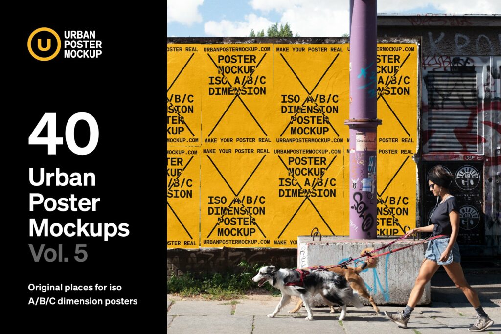 Urban Poster Mockup VOL.5 – MasterBundles