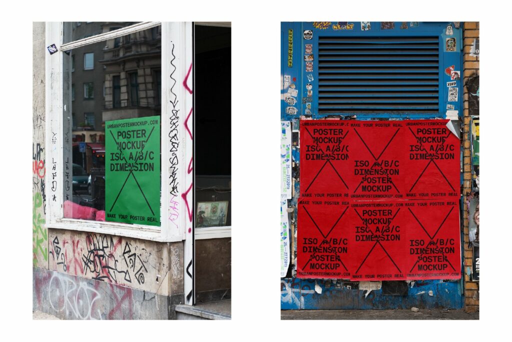 Urban Poster Mockup VOL.1 – MasterBundles