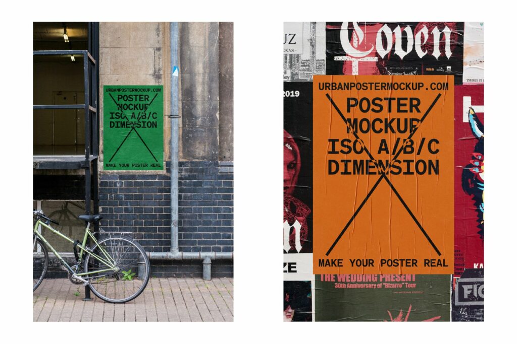 Urban Poster Mockup VOL.1 – MasterBundles