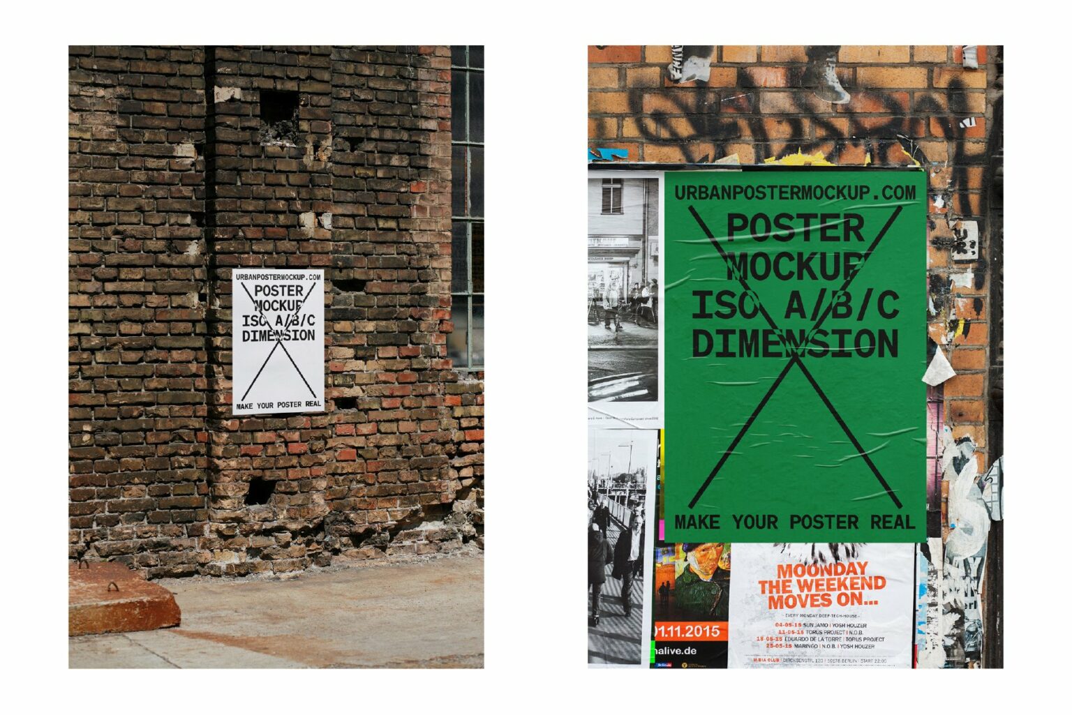 Urban Poster Mockup VOL.4 – MasterBundles