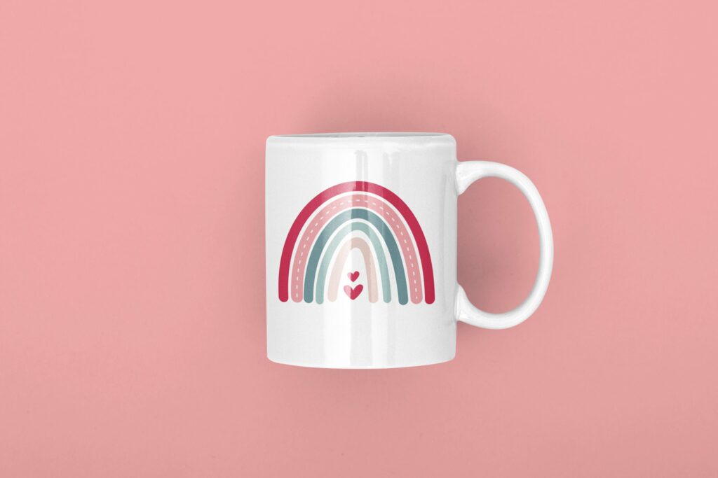 Valentine's Day Boho Rainbow eps svg – MasterBundles