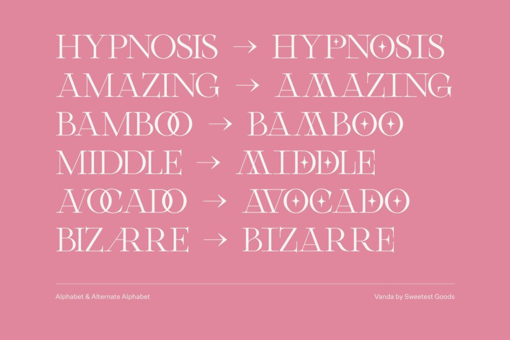 Vanda - Display Font w/ Stars – MasterBundles