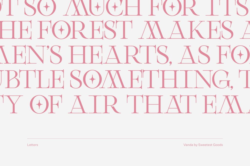 Vanda - Display Font w/ Stars – MasterBundles