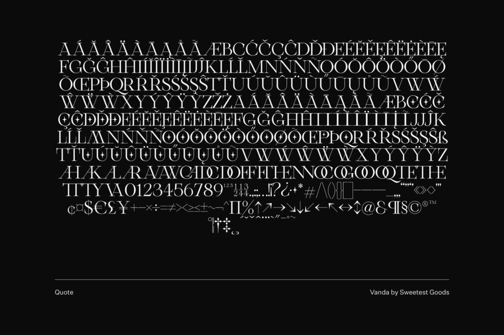 Vanda - Display Font w/ Stars – MasterBundles