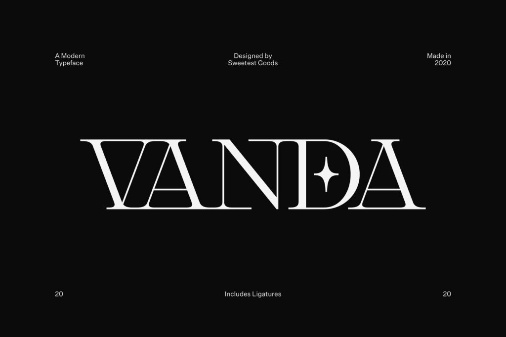 Vanda - Display Font w/ Stars – MasterBundles