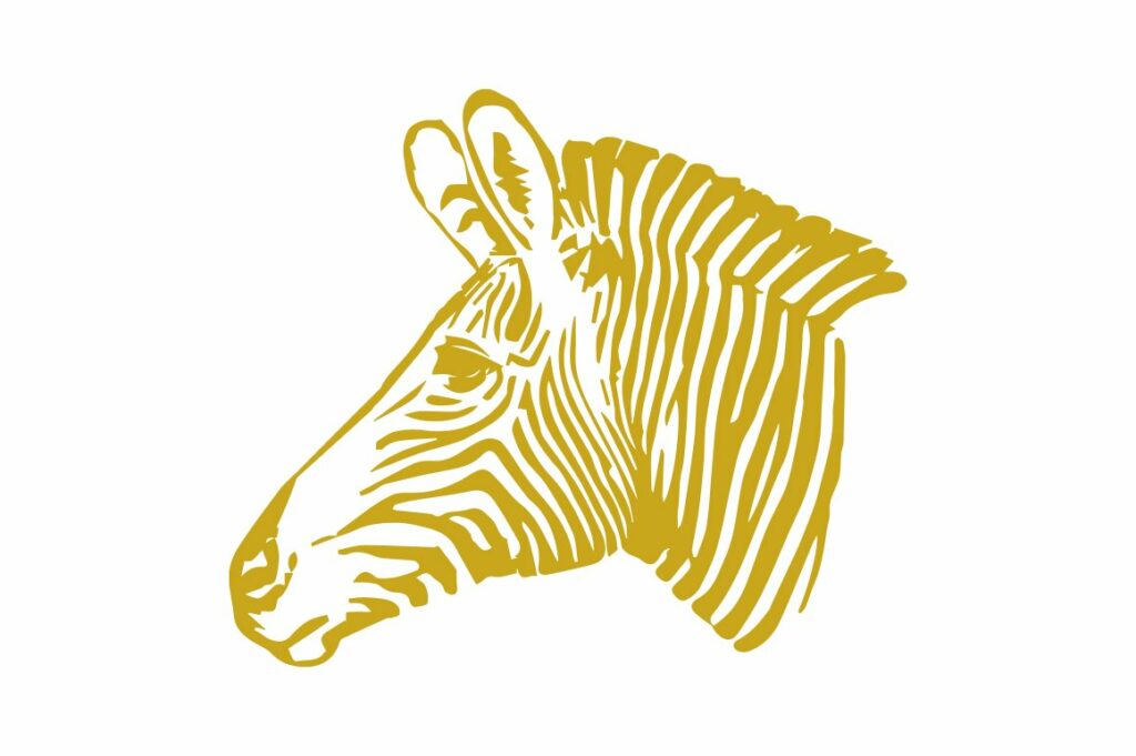 Vector Zebra Head Illustration – MasterBundles