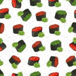 Sushi Seamless Pattern – MasterBundles