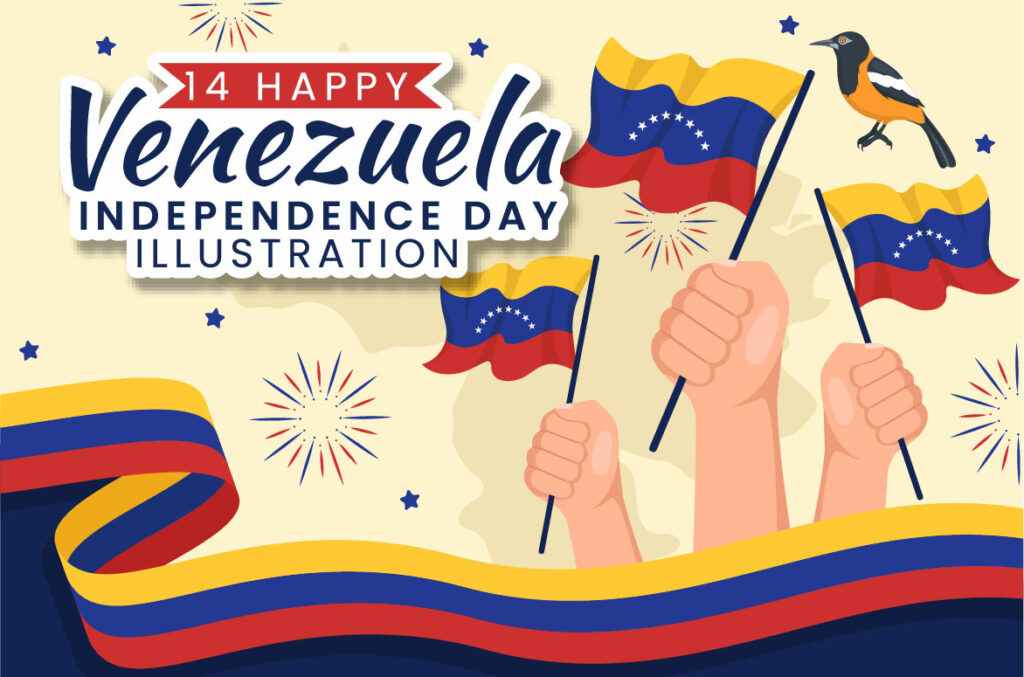 14 Happy Venezuela Independence Day Illustration - MasterBundles
