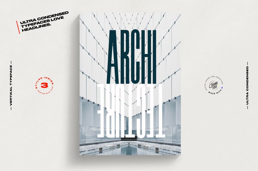 VERTIKAL — 3 CONDENSED FONTS – MasterBundles