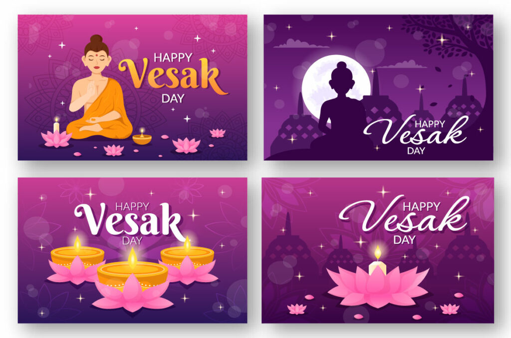 13 Vesak Day Celebration Illustration - MasterBundles