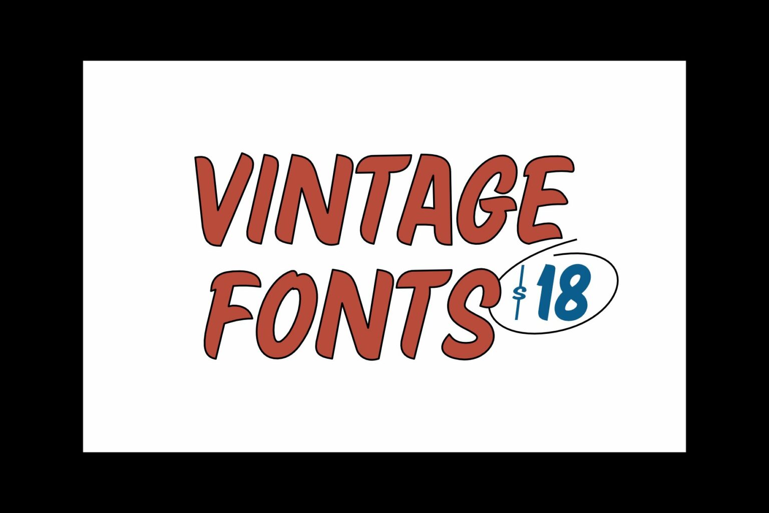 Deal | Vintage Sign Painter Font – MasterBundles