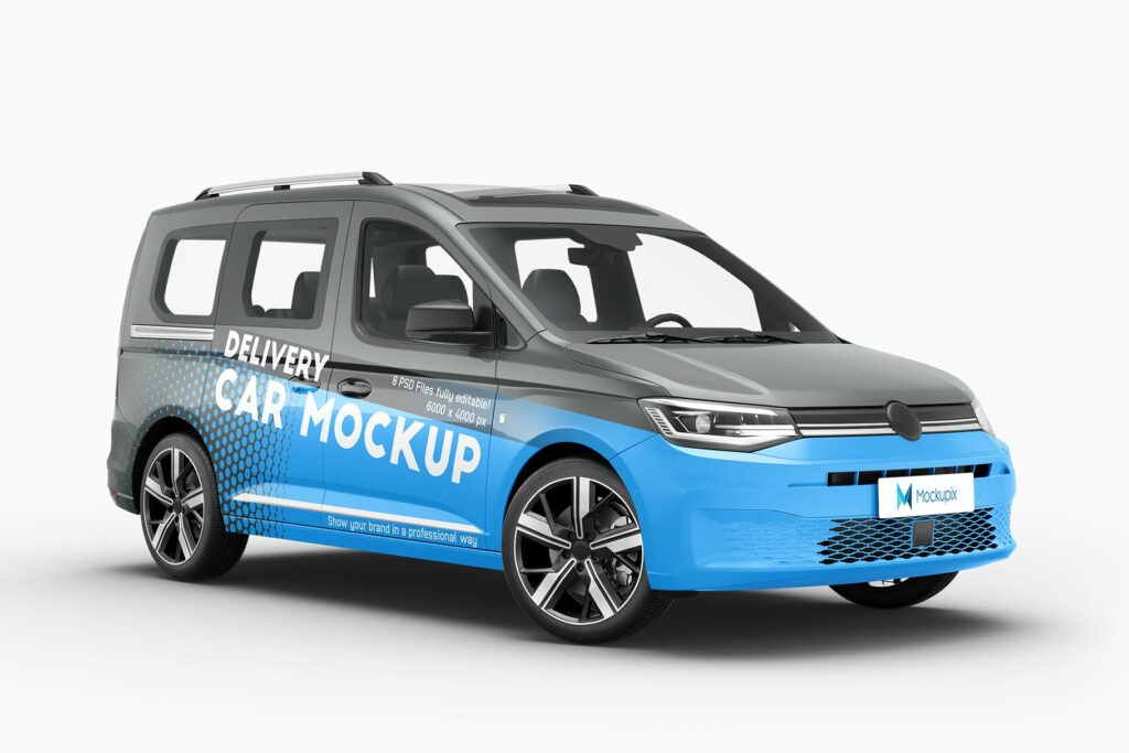Delivery Car Mockup 9 – MasterBundles