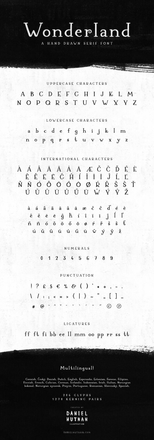 Wonderland - A Hand Drawn Serif Font – MasterBundles