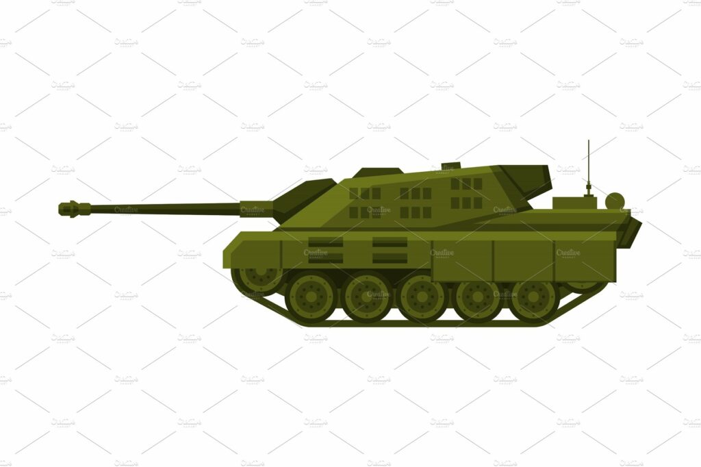 Green Military Tank, Heavy Special – MasterBundles