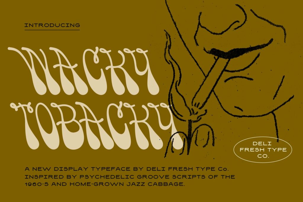 Wacky Tobacky: A Psychedelic Script – MasterBundles
