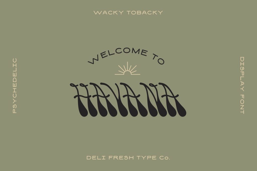 Wacky Tobacky: A Psychedelic Script – MasterBundles