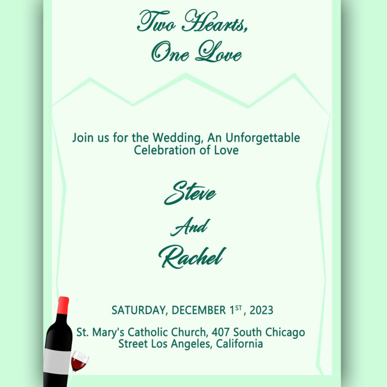 Editable Wedding Card Templates for $4: Create Your Perfect Invitation ...