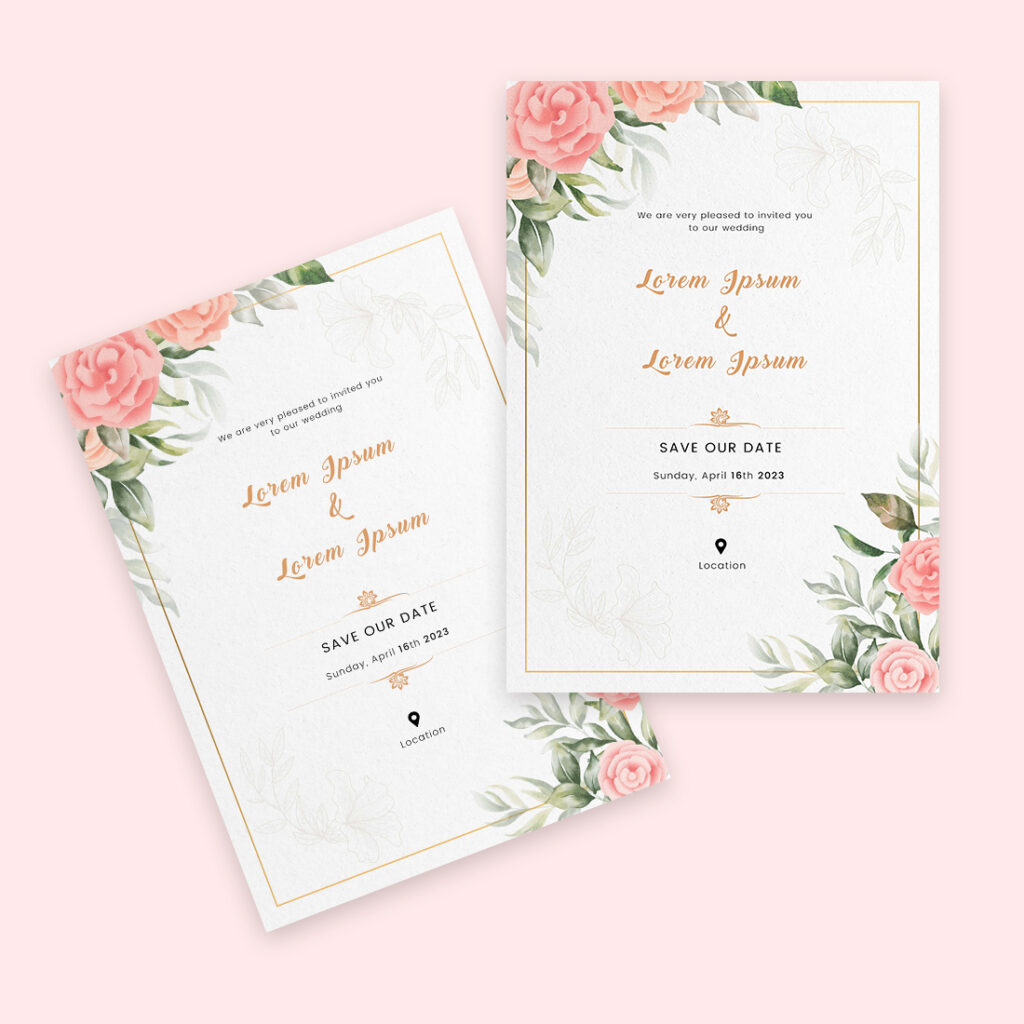 PSD wedding template - MasterBundles