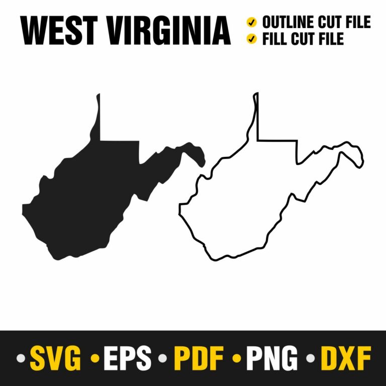 West Virginia SVG, PNG, PDF, EPS & DXF - MasterBundles