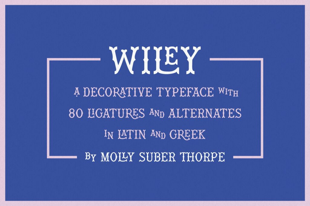 Wiley Decorative Latin & Greek Font – MasterBundles