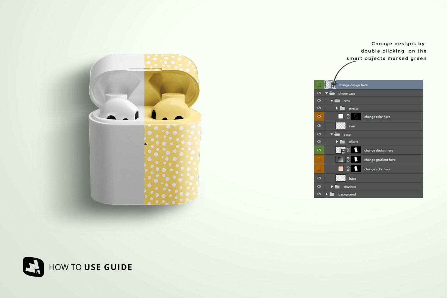 Wireless Earphone Case Mockup – MasterBundles