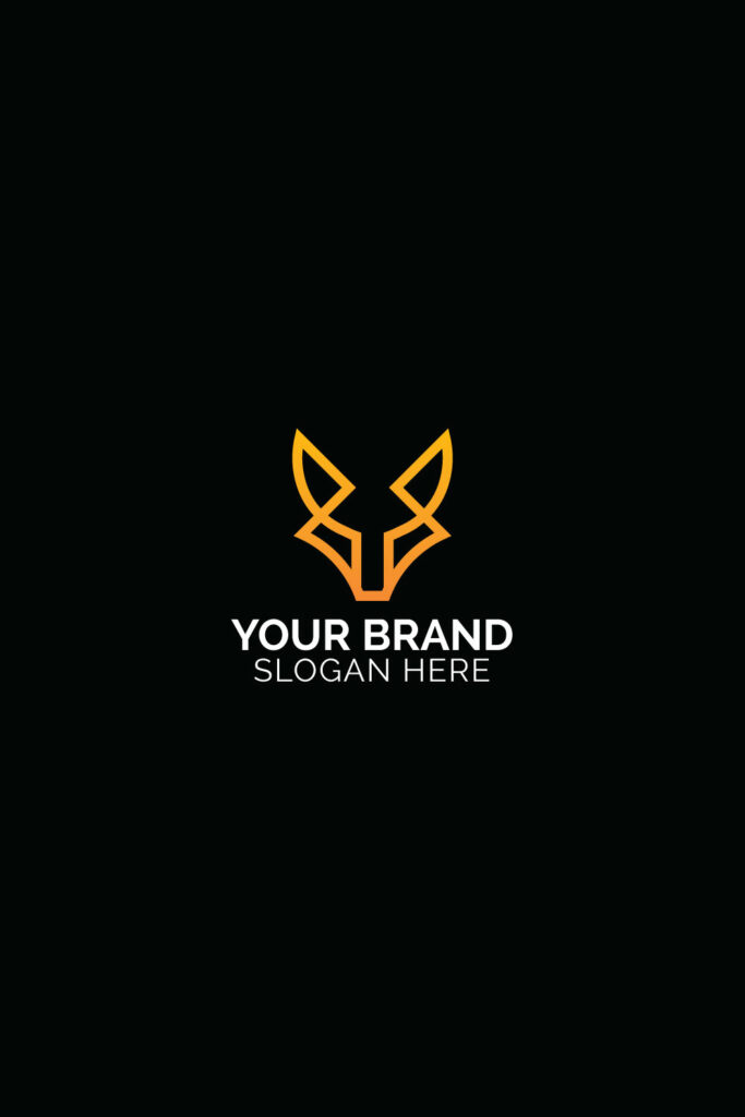 Wolf brand logo template simple design Vector - MasterBundles