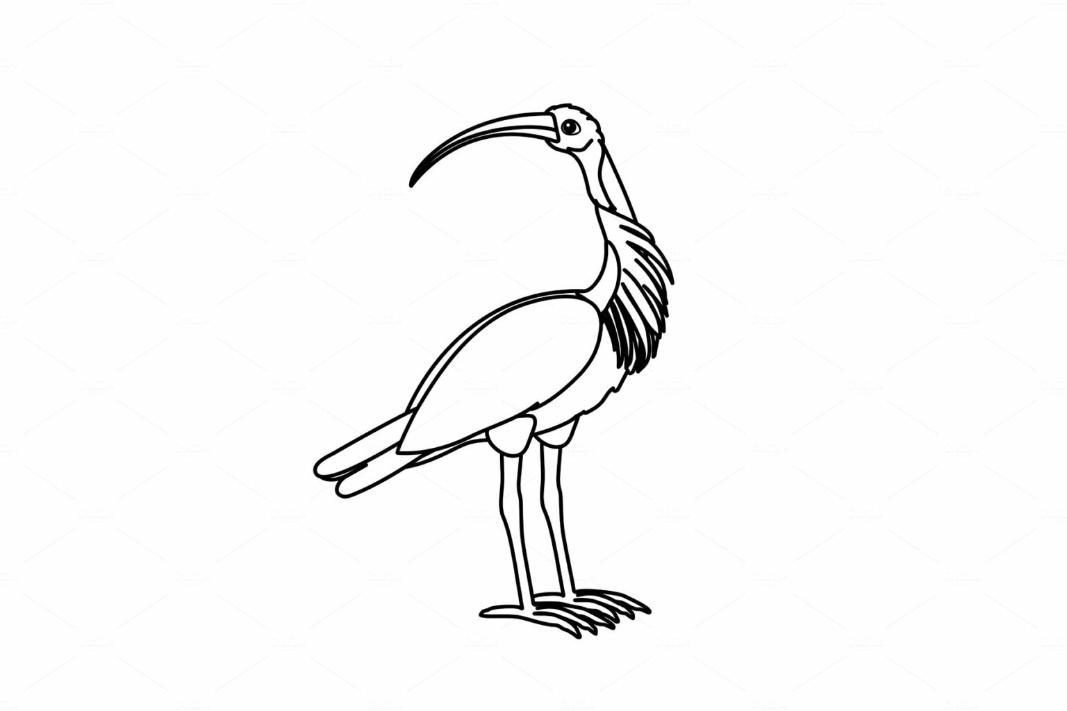 vector line cartoon animal clip art – MasterBundles