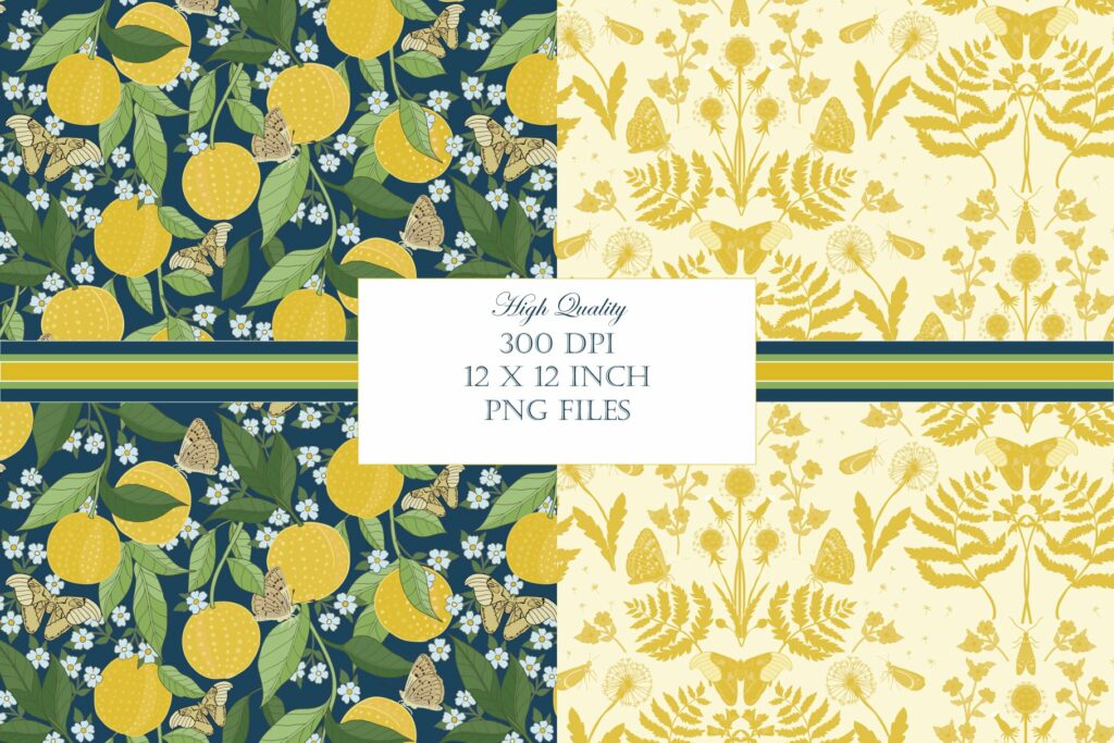 William Morris Butterfly Patterns II – MasterBundles