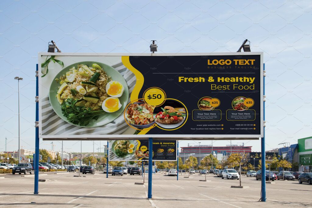 Restaurant Billboard Fast Food – MasterBundles