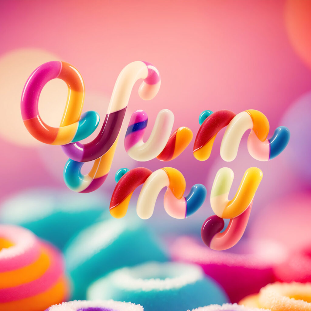 Yummy Candy - Color Bitmap Font - MasterBundles