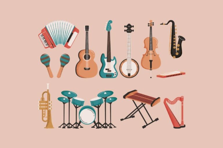 Music Instrumental Illustration Set – MasterBundles