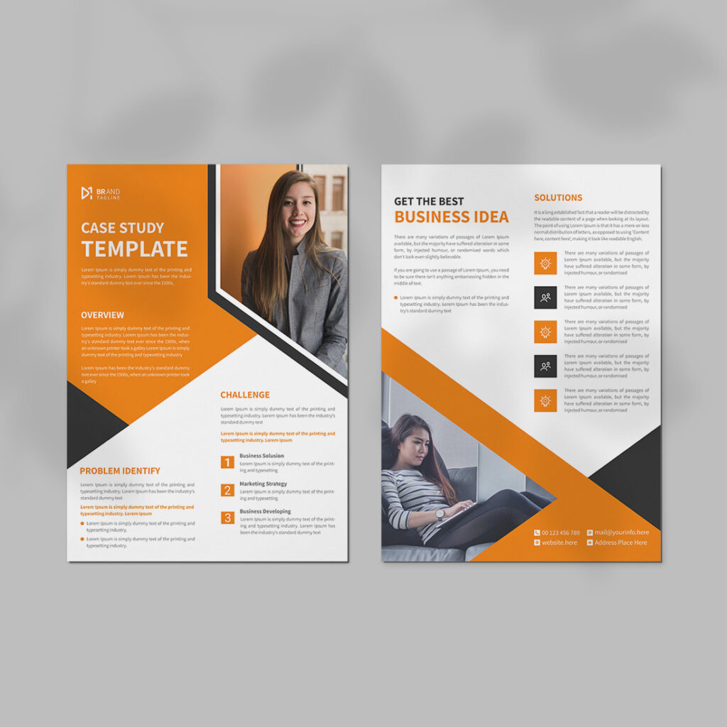 Case study flyer design - MasterBundles