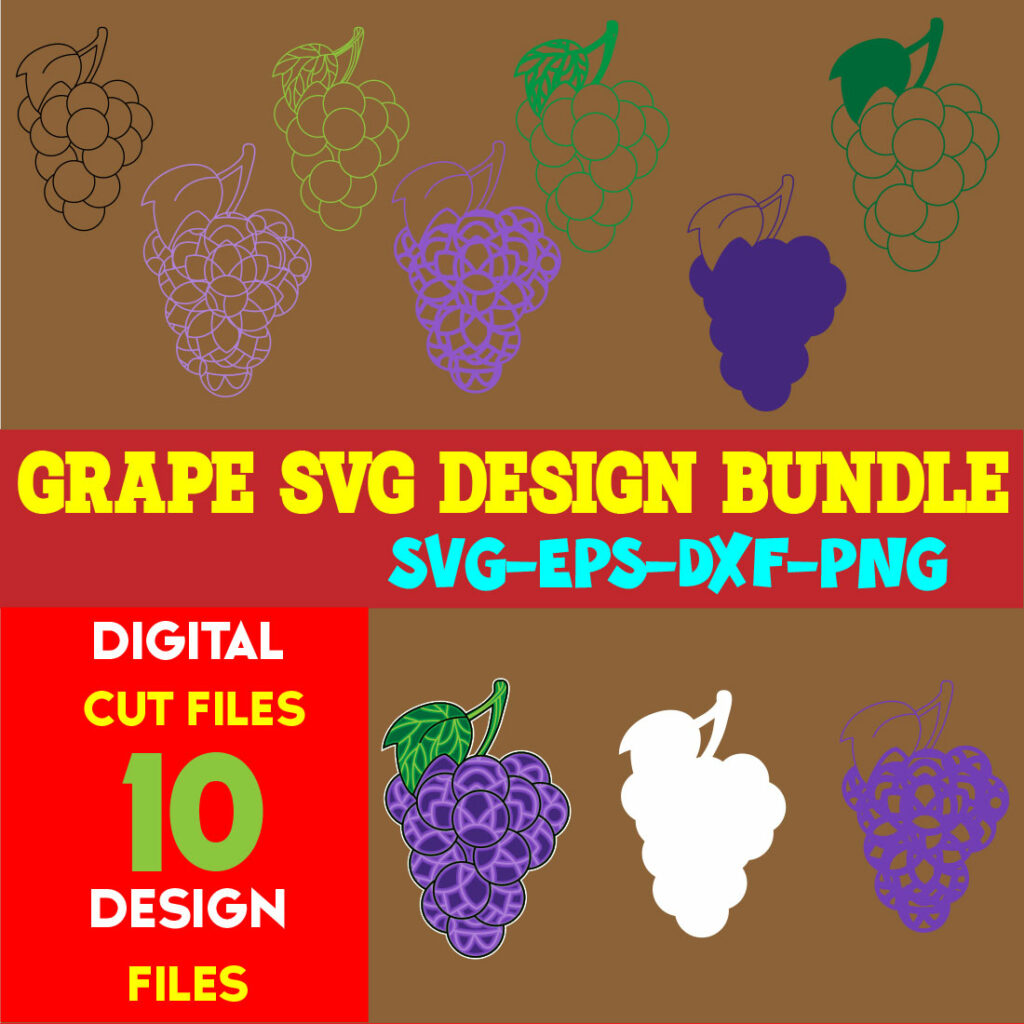 Grape SVG Design Bundle - MasterBundles