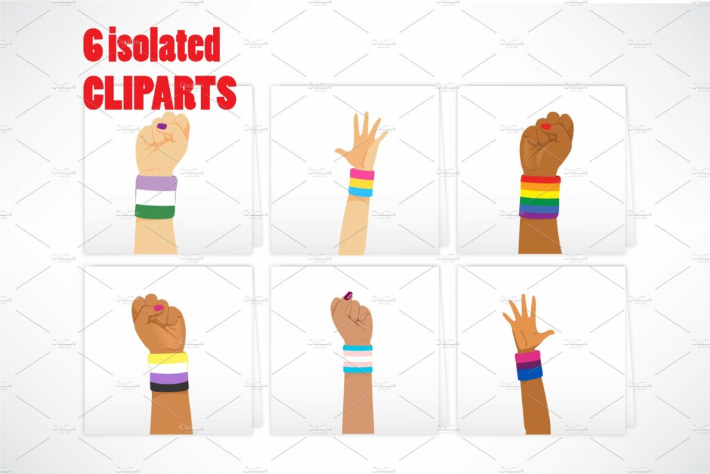 LGBT Flags Wristwand Elements – MasterBundles