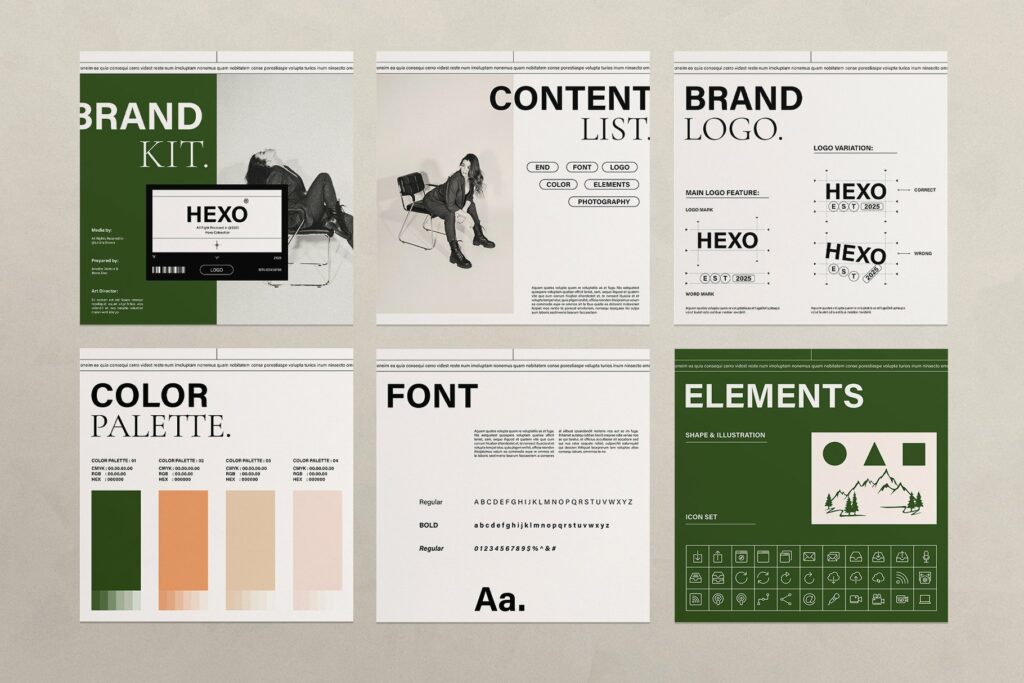 Brand Kit Social Media Post Template – MasterBundles